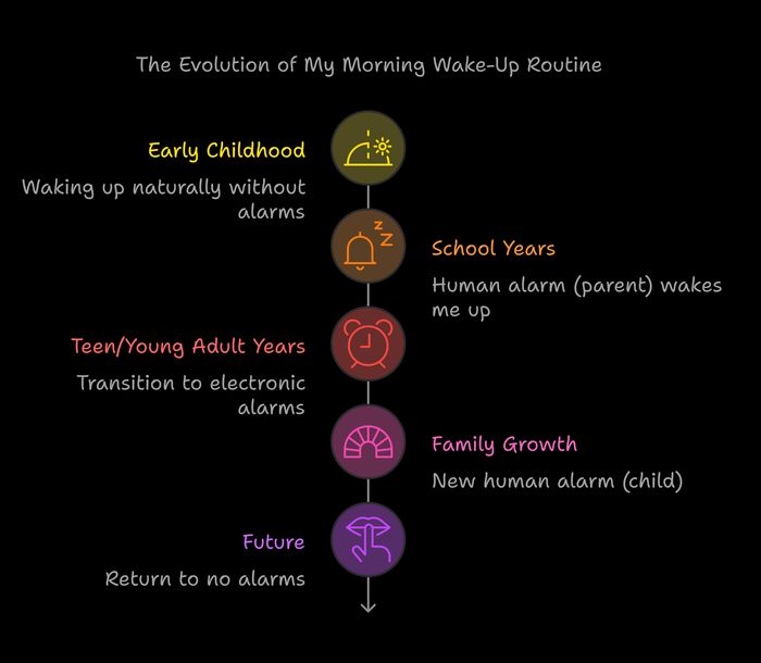 The complete cycle of the morning wakeup alarm | Vladi Iancu